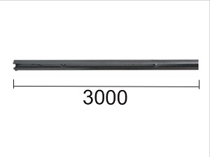 Šina za klizna vrata Š-K40/75 ZnB 3000 mm Q