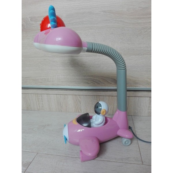 Dečija radna lampa HL044 avion roze