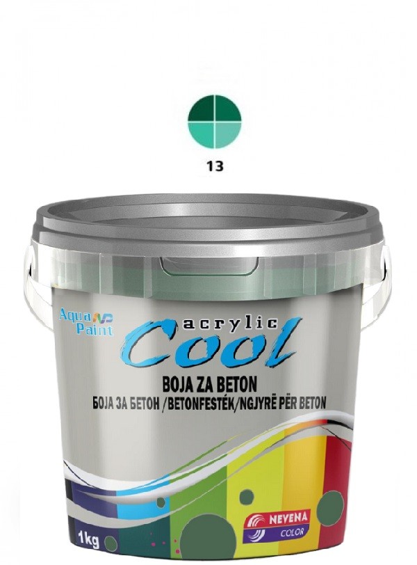 COOL-BOJA ZA BETON 1 kg- 13 ZELENA