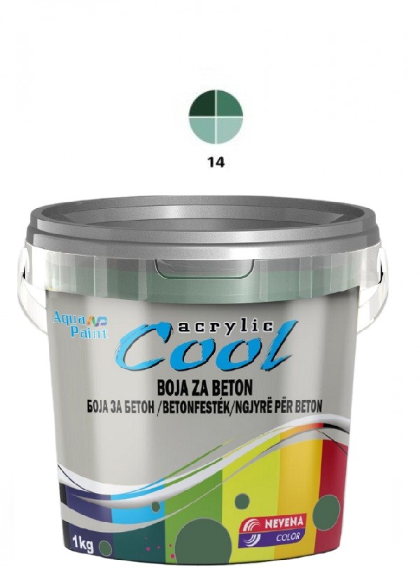 COOL-BOJA ZA BETON 1 kg- 14 OKSID ZELENA