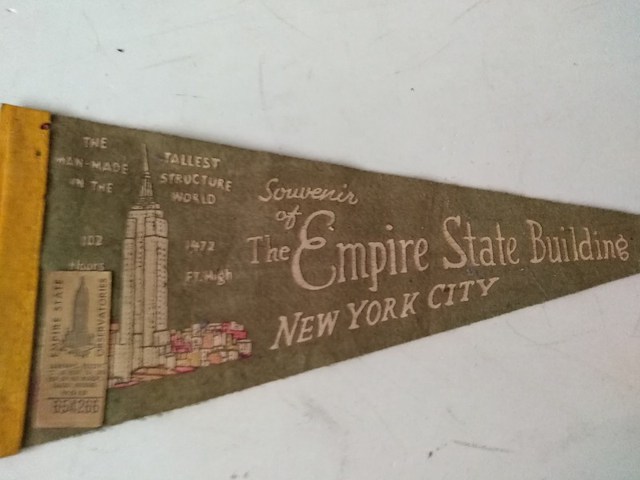 Souvenir of The Empire State Building / karta + zastava