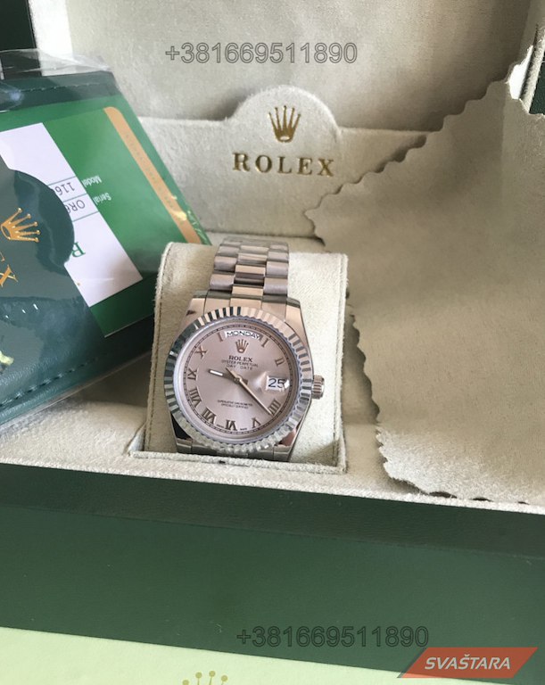 Rolex Day-Date Lady Roman Silver