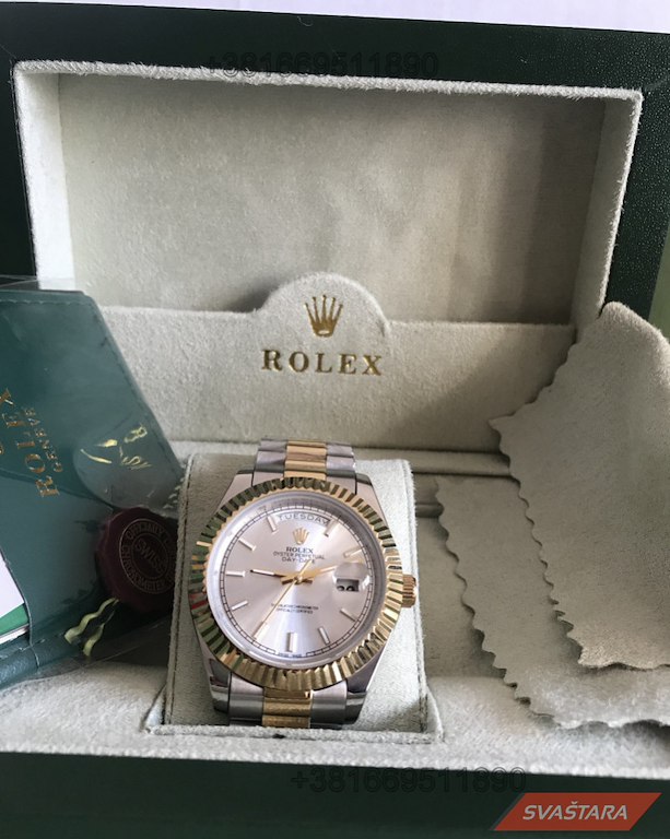 Rolex Day-Date Bicolor Yellow Gold Silver
