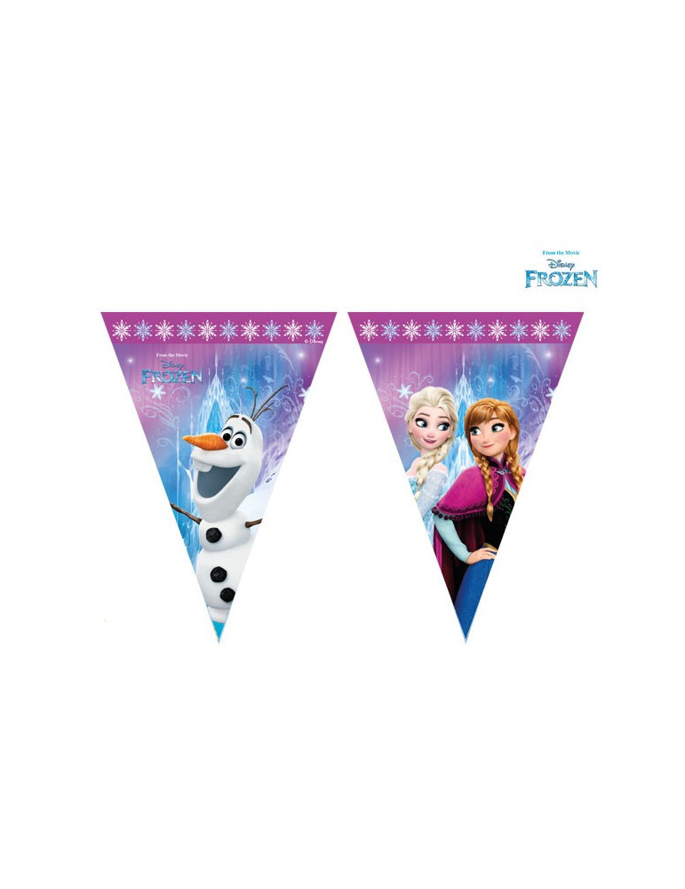 Trouglasti baner (9 zastavica) Disney Frozen Northern Lights