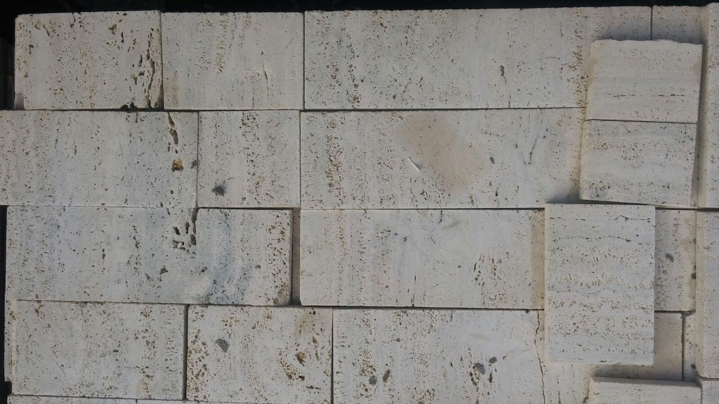 Sečeni travertino 10×23 dekorativni kamen za oblaganje fasada