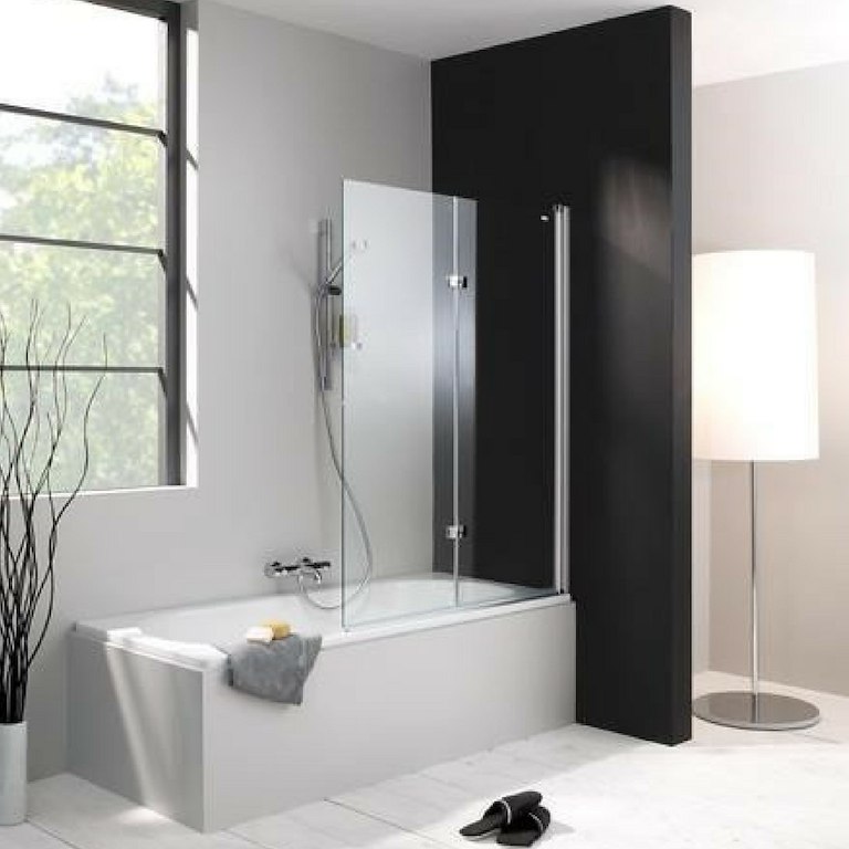 Huppe Tuš kabina, Design pure bath screen 1000/1500 mm matt profil anti plaque desno fiksiranje