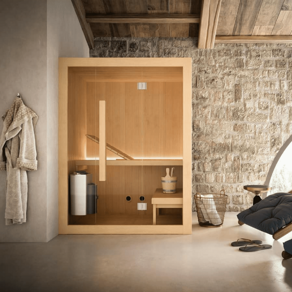 Sauna Hoshi 150×135 cm za 2 do 3 osobe Glass