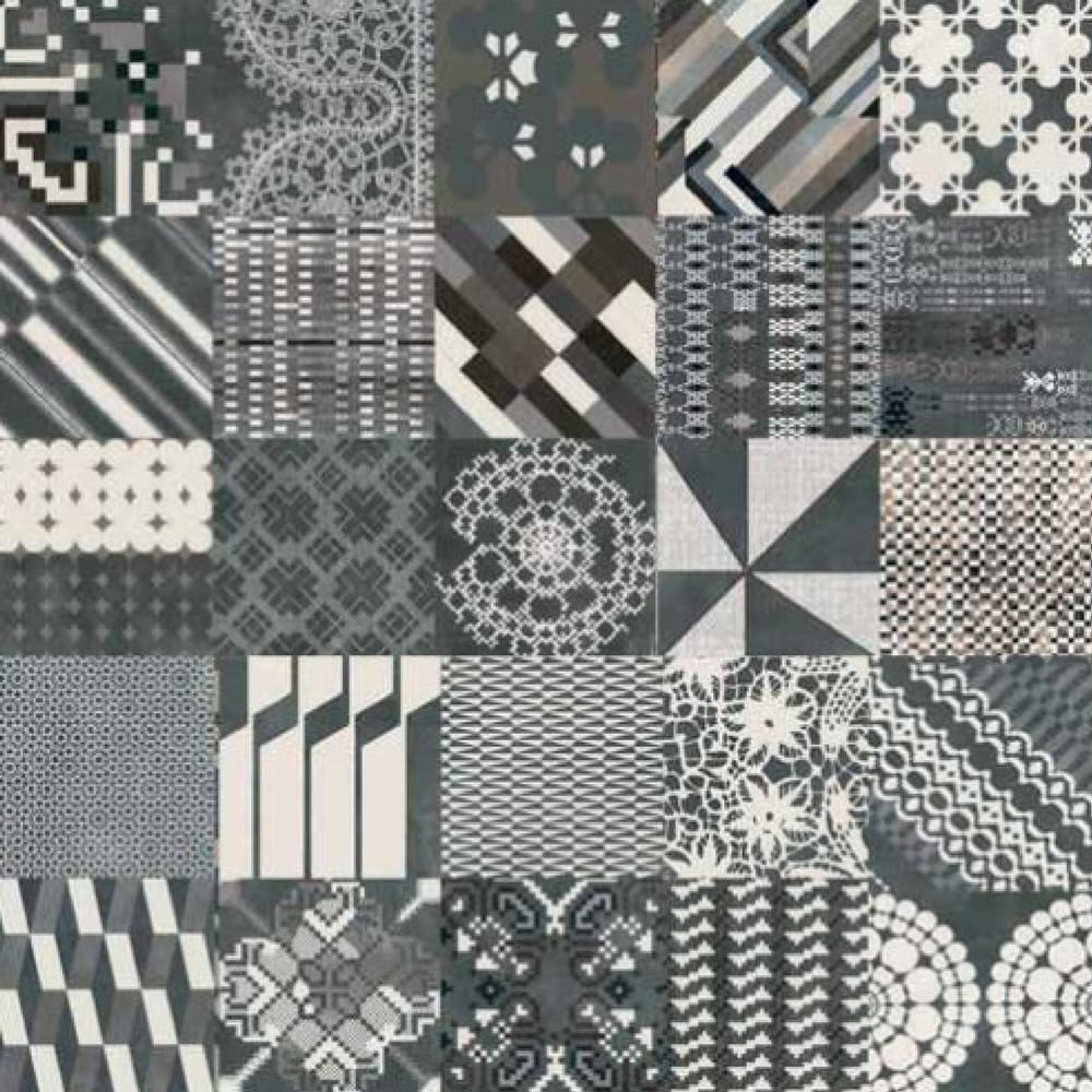 Azulej Combination Nero 20X20 Mutina