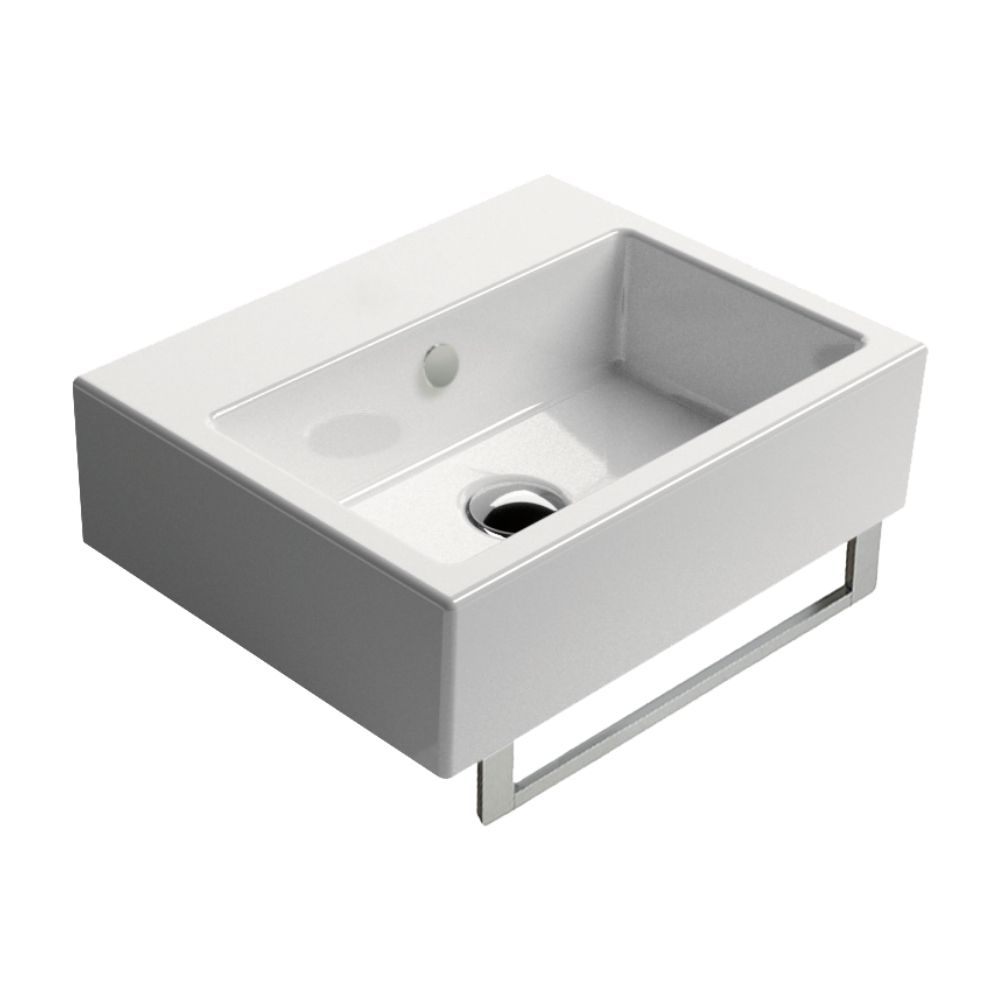 Lavabo Kube, samostojeći, četvrtasti, 45×35 cm, GSI