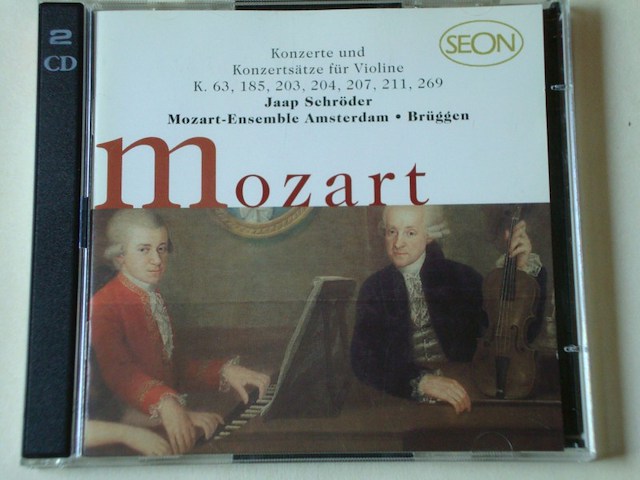 Mozart, Jaap Schröder, Brüggen - Violin Concertos (2xCD
