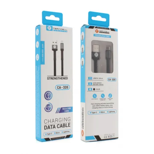 USB Data kabl Teracell Evolution micro USB crni 1m