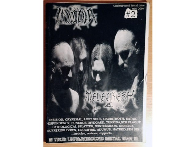 fanzin INVIDIA br. 2 (2004) srpski metal zine