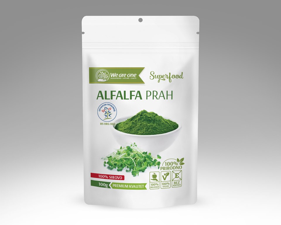 ALFALFA (LUCERKA) PRAH, ORGANSKA, WE ARE ONE 100G