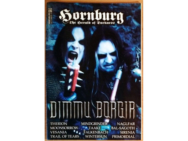 fanzin HORNBURG br. 6 (2005) srpski metal zine na ENG