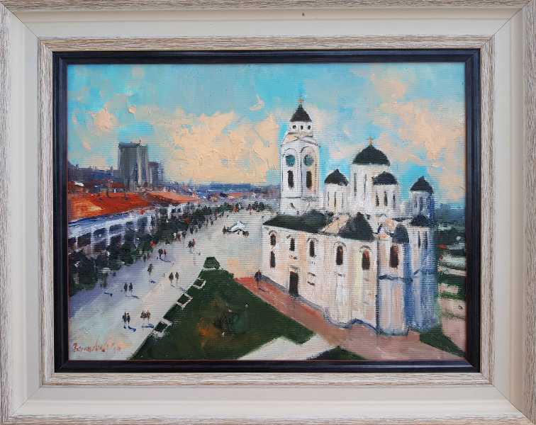 Smederevo 3, Radovan Vojinovic, sa 40×50 cm, bez 30×40 cm, ulje na platnu, sertifikat, 110 eura