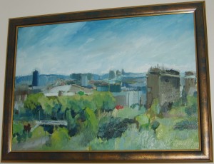 Beograd, ulje na platnu, slikar: Aleksandar Petrovic, 70×50 cm, 150 evra