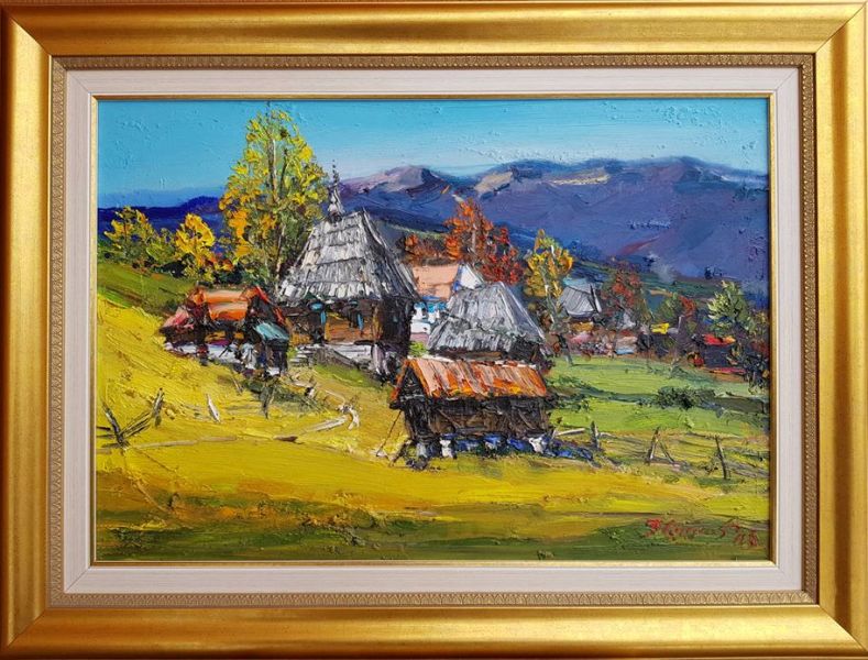 Zlatibor 9, Đorđe Stanić, ulje na platnu, lux ram, sa 61×81 cm, bez 45×65 cm, sertifikat, 350 eura