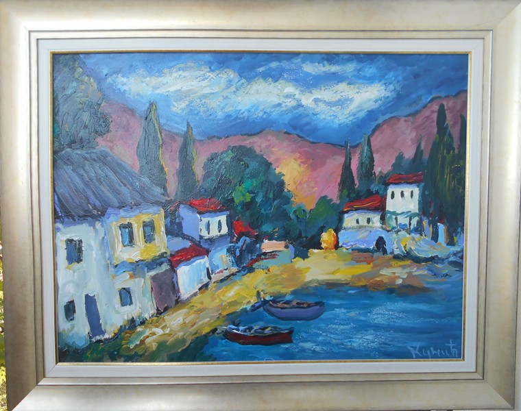 Hercegovina 7, ulje na platnu, Dragan Kunic, sa 83×103 cm, bez 60×80 cm, sertifikat, 400 eura