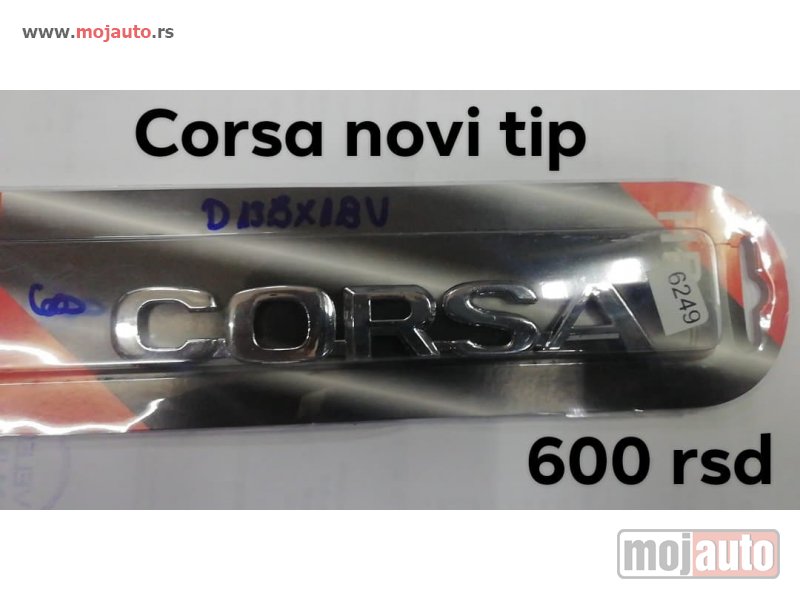 opel corsa auto natpis/oznaka