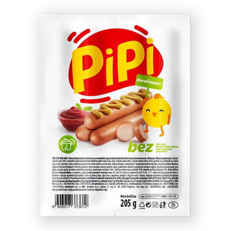 kobasica barena pipi 205g