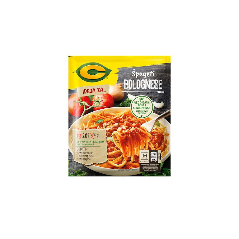 C ideja spageti bolgnese 50 g