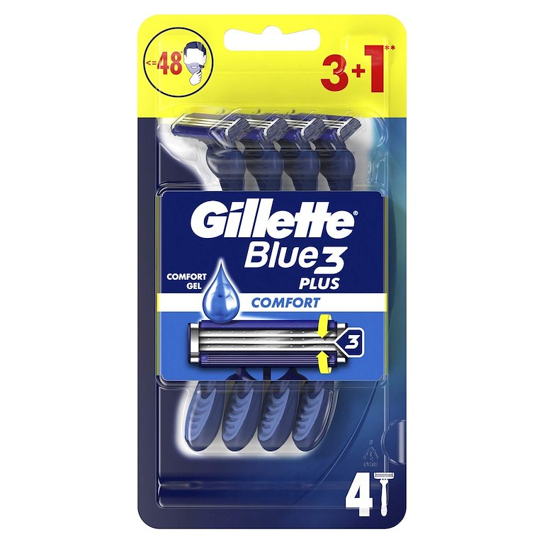 Gillette blue3 muški brijač 3kom+1kom