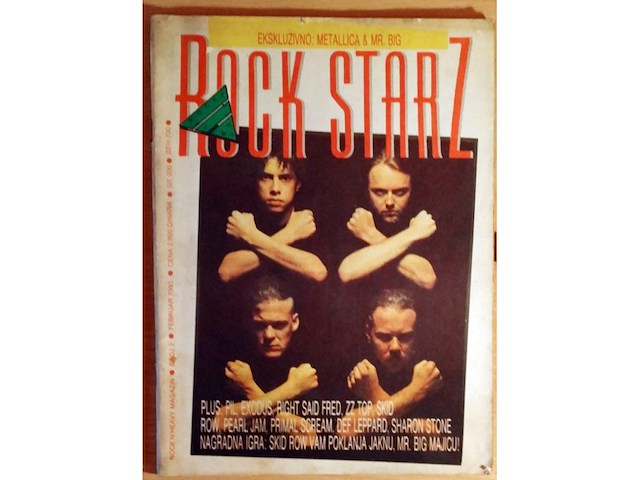časopis ROCK STARZ br. 2 (1993) na srpskom, raritet