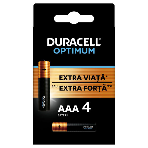 Baterije DURACELL OPTIMUM Alkalna LR3 AAA 4kom