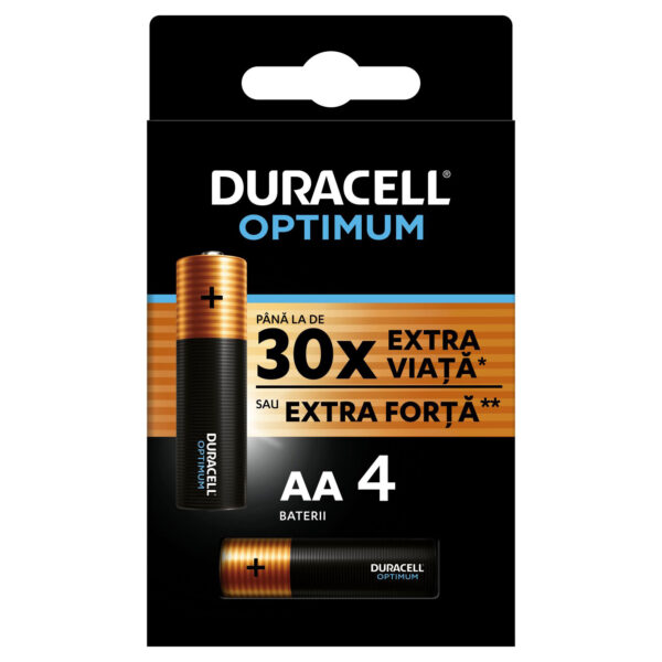Baterije DURACELL OPTIMUM Alkalna LR6 AA 4kom