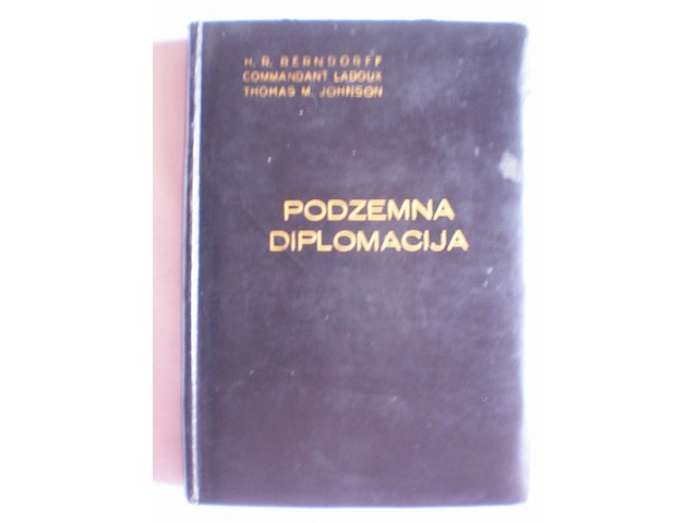 PODZEMNA DIPLOMACIJA - KOŽNI POVEZ 1949.