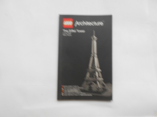 Lego architecture, The Eiffel Tower,  uputstvo, FRA,ENG