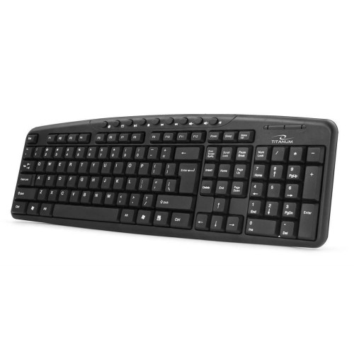 Titanium multimedia wired USB KEYBOARD TK107