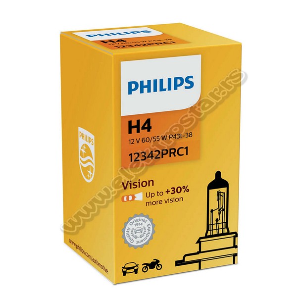 AUTO H4 12V 60/55W P43t VISION PHILIPS