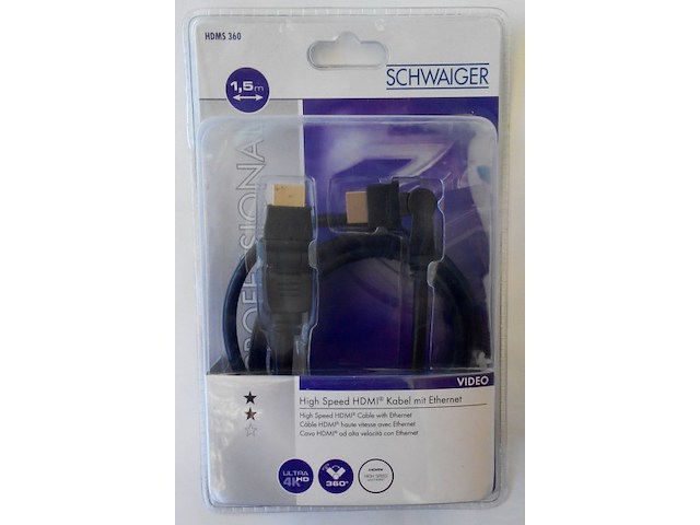 Kabl HDMI / HDMI ultra 4K HD PROFESIONAL rotirajući kon