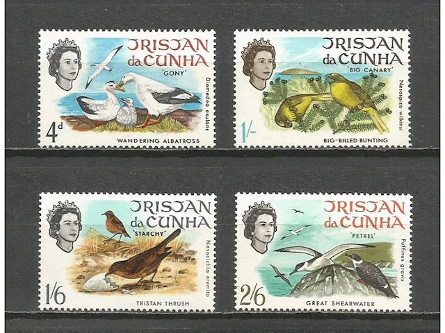 su Tristan da Cunha 1968. Ptice,cista serija