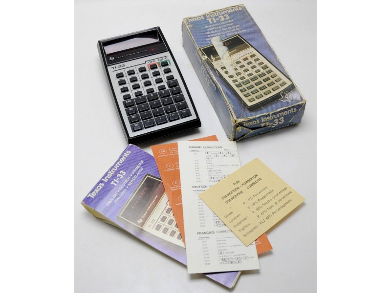 TEXAS INSTRUMENTS TI-33 SA KUTIJOM