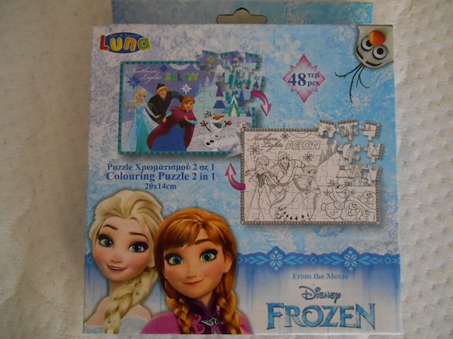 Frozen Colouring Puzzle