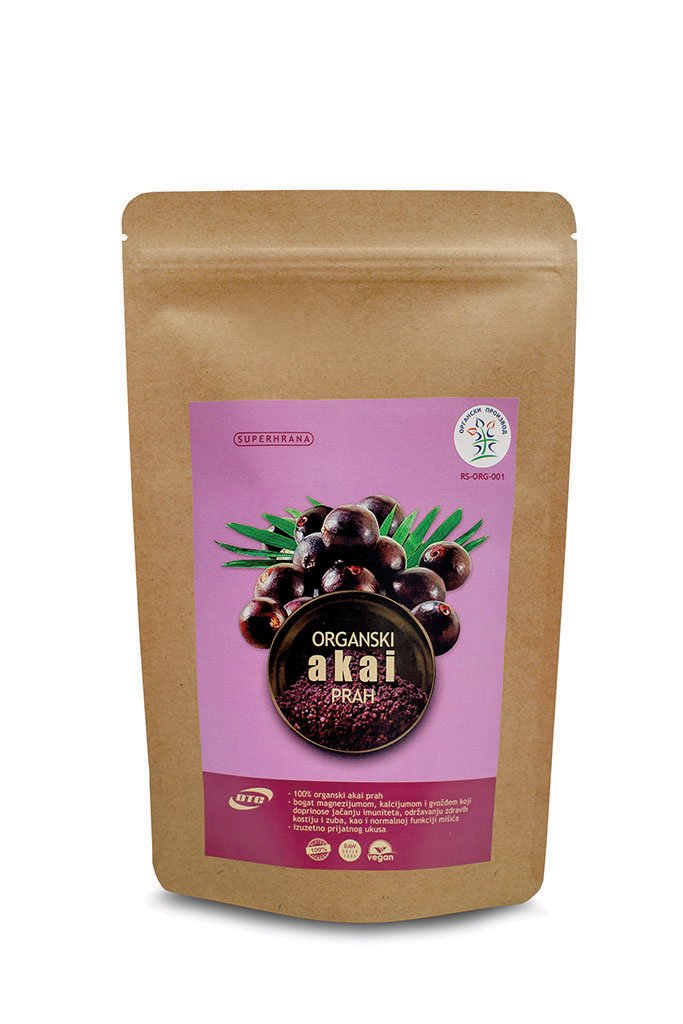 ACAI ORGANSKI (Euterpe oleracea) U PRAHU, DTC 100g