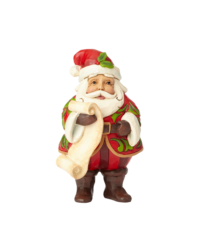 DEČJA IGRAČKA FIGURA HANDMADE MINI SANTA WISH LIST Jim Shore