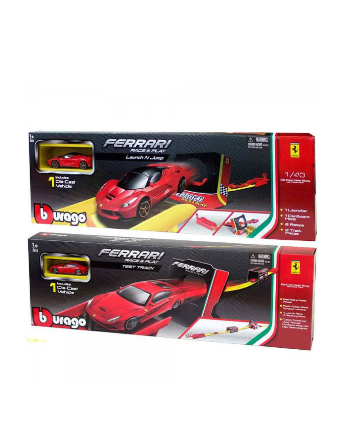 BURAGO FERRARI R&P TEST TRACK SET 1:64