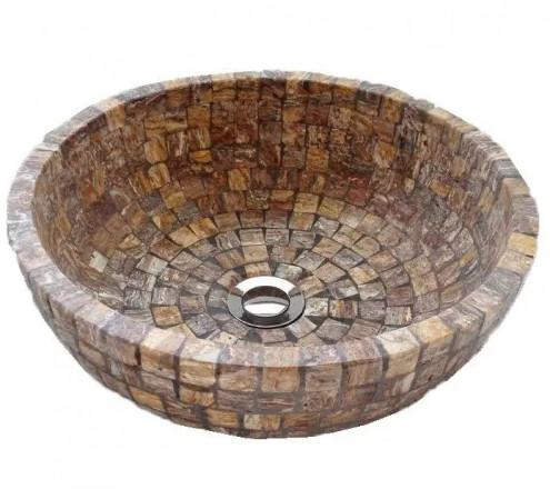 Kameni lavabo Travertino Wallnut A001