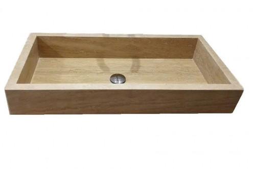 Kameni lavabo Travertino Wooden B004