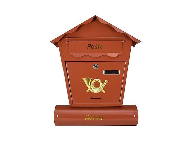 Poštansko sanduče braon 45x37x10cm STREND PRO