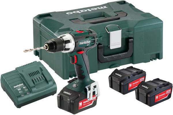 Aku. bušilica odvijač 18 V/4,0 Ah - BS 18V LT SET +3 Li-Power baterije kapaciteta 4,0 Ah + MetaLoc kofer - Metabo