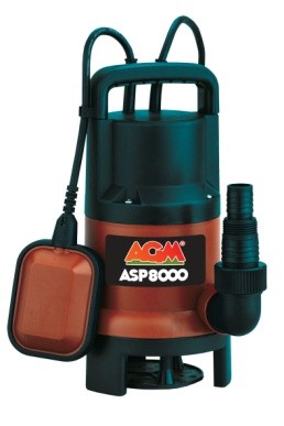 Potapajuća pumpa za prljavu vodu 400W (8000 l/h) ASP-8000 AGM