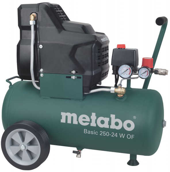 Kompresor za vazduh (bezuljni) - 1500 W/24l/8bar - BASIC 250-24 W OF - Metabo