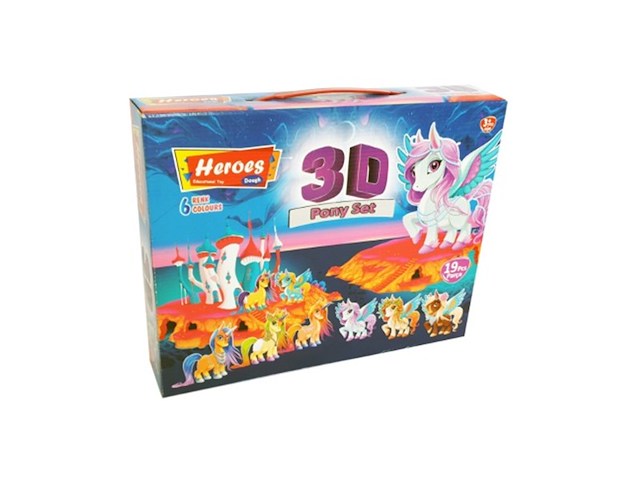 Plastelin 3D Poni SET