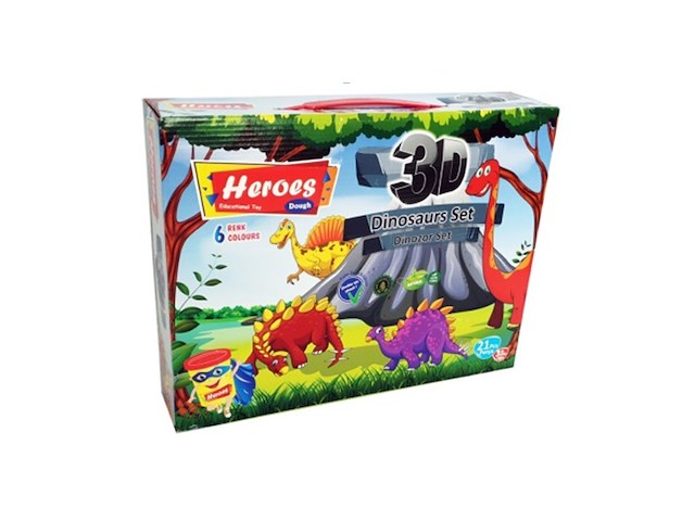 Plastelin 3D Dinosaurus SET