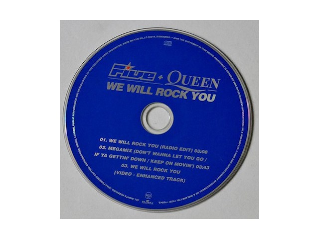 Five + Queen - We Will Rock You (samo CD)