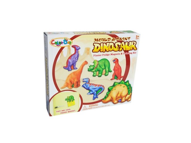 SET Napravi i oboji magnete - Dinosaurus